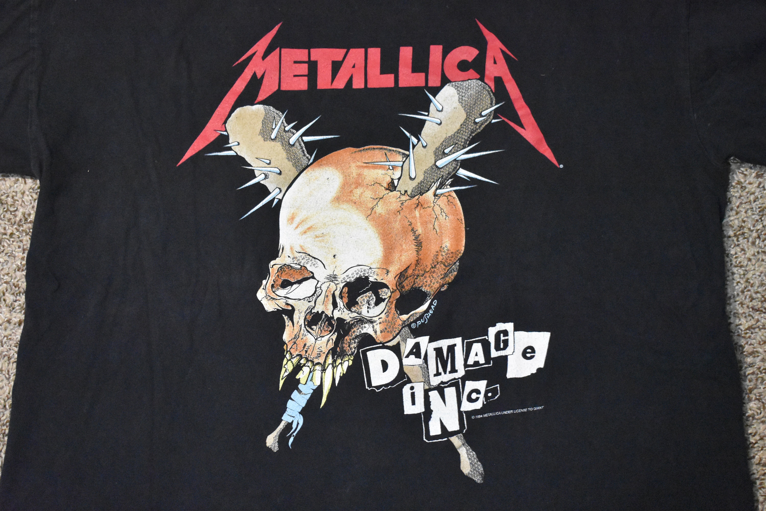 Buy Vintage 1994 Damage Inc. Tour Metallica Giant Licensed Size XL ...