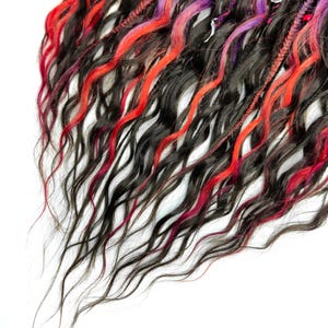 Colourful Ombre Brushable Curly Dreads Brown Wavy Crochet Dreads ...