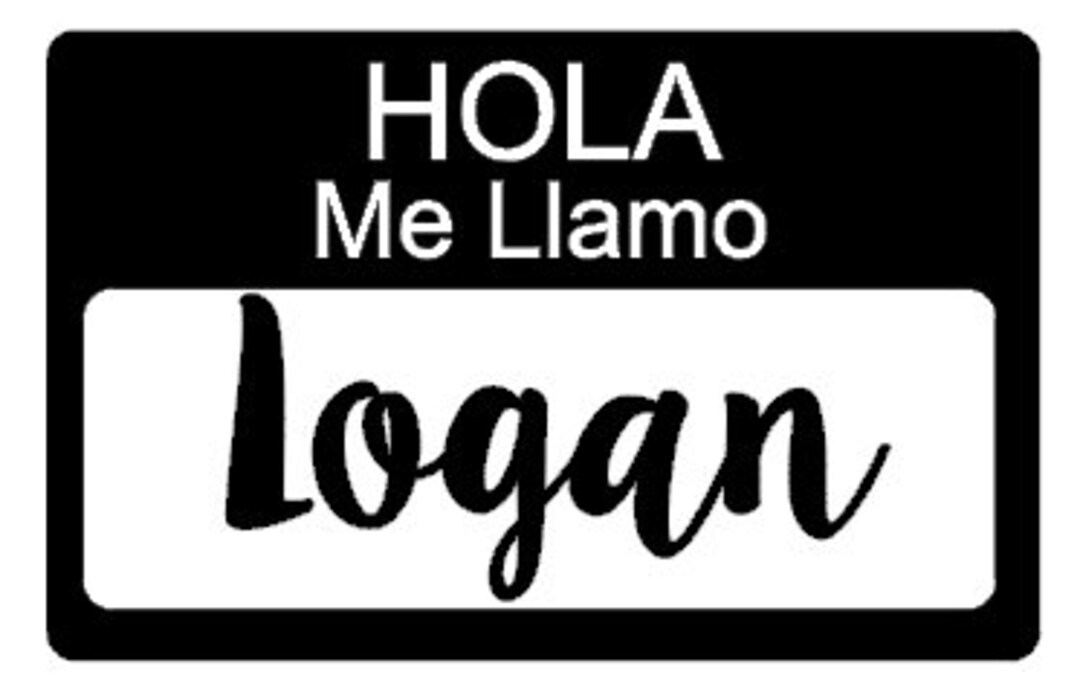 HOLA Me Llamo... Iron on Decal Only, Baby DIY, Iron on Baby, Iron on ...