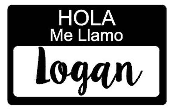 HOLA Me Llamo... Iron on Decal Only Baby DIY Iron on Baby | Etsy