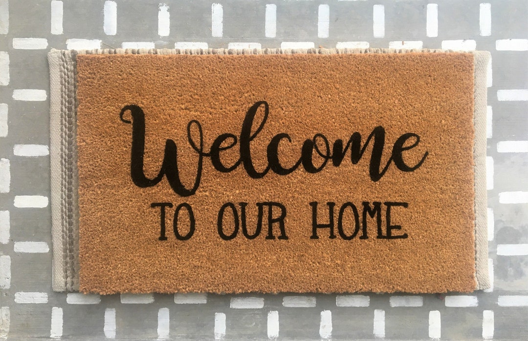 Welcome Doormat, Rug, Porch Decor, Personalized Rug, Front Entryway ...