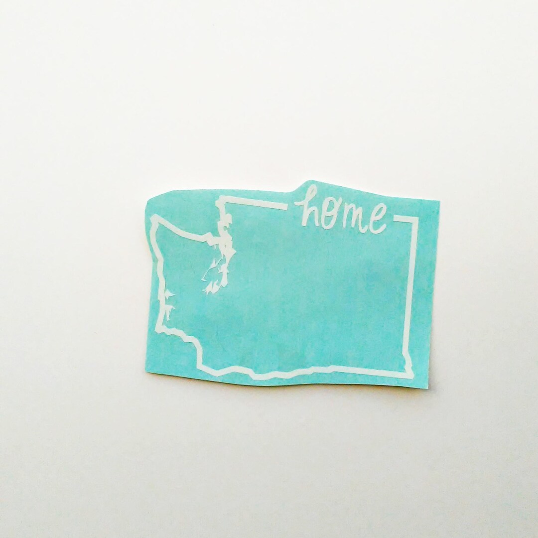 Washington State Home Decal, Car Window Decal, State Car Decal ...