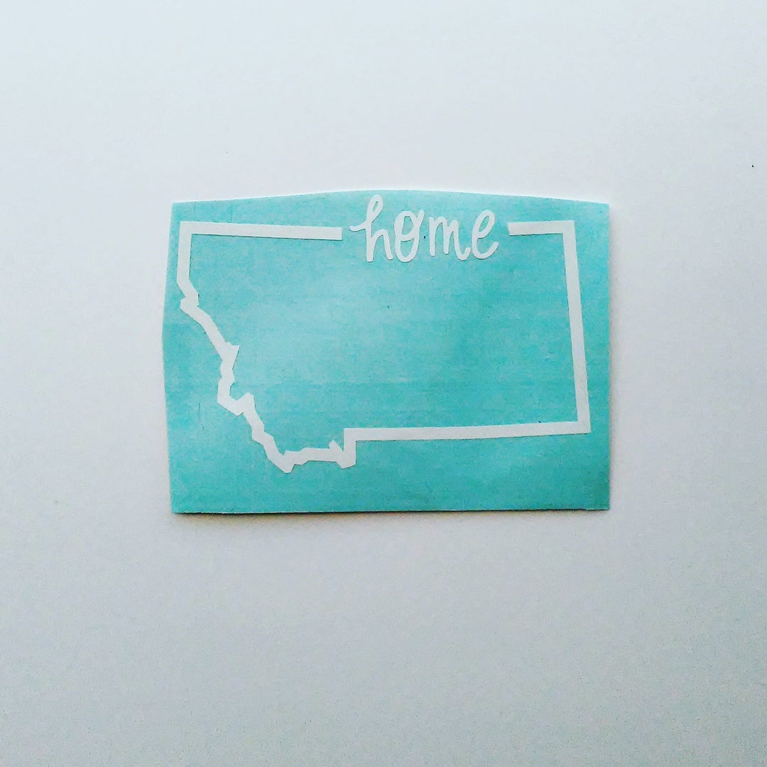 State Home Decal, Montana, Any State Decal, Montana State Decal, Home ...