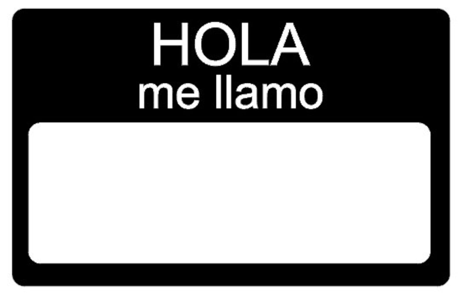 HOLA Me Llamo... Iron on Decal Only Baby DIY Iron on Baby - Etsy Ireland
