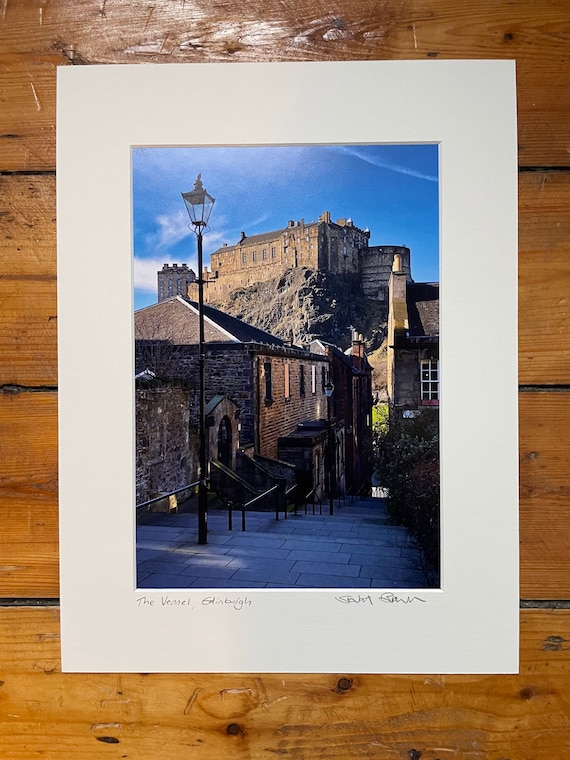 The Vennel Edinburgh print signed mounted print 30 x 40cm | Etsy