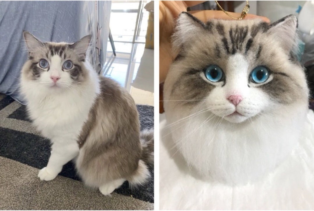 Custom Crochet Cat, Look Alike Cat, Custom Stuffed Pet, Custom Cat Plush, Pet Memorial Gifts ...