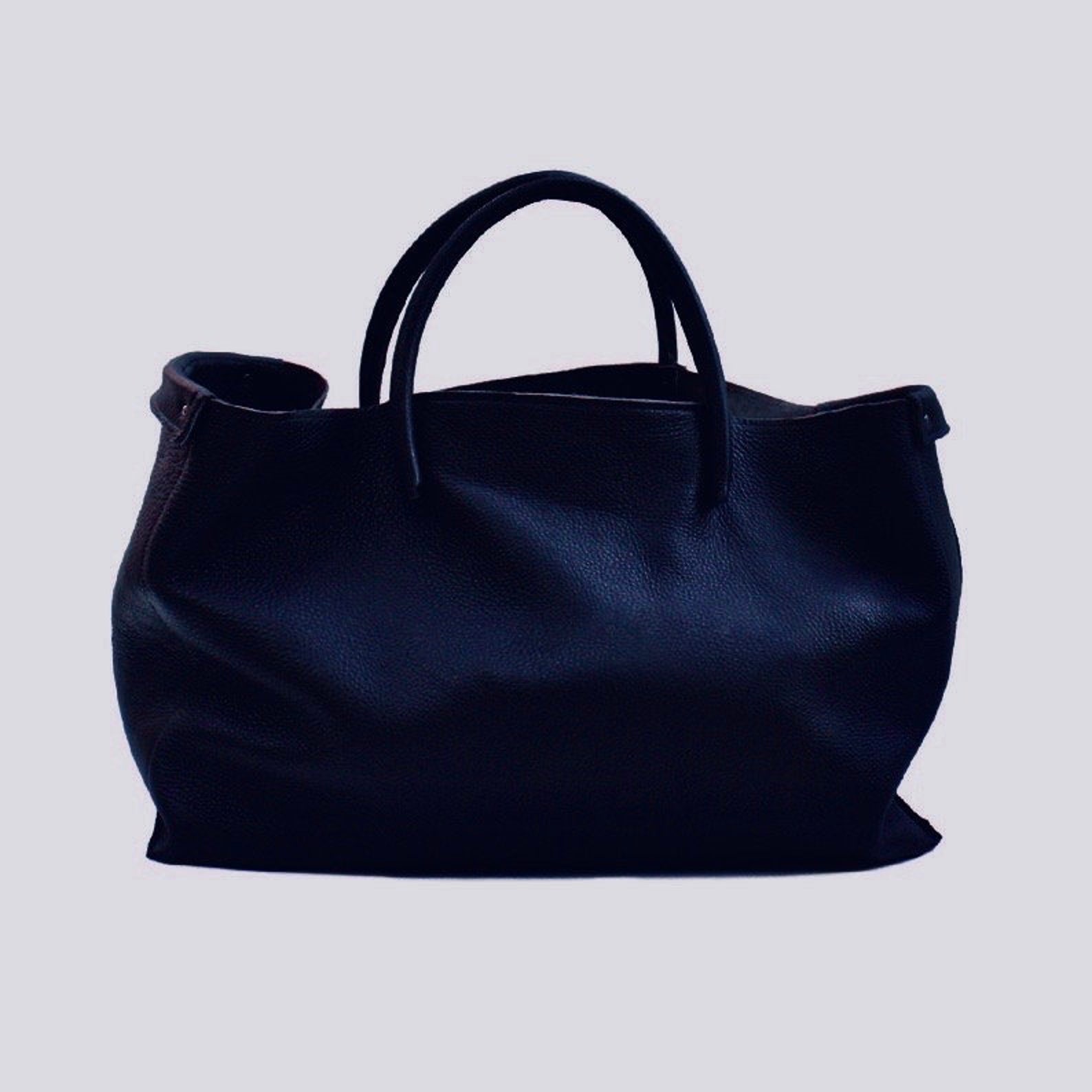 Große langlebige Ledertasche weiche Campustasche dickes Leder - Etsy.de