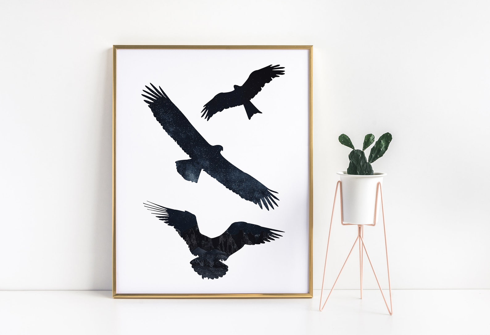 Silhouette Bird Art Print Printable Bird Bird Wall Art | Etsy