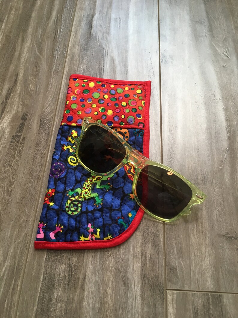 Quilted Gecko Eyeglass Case - Etsy