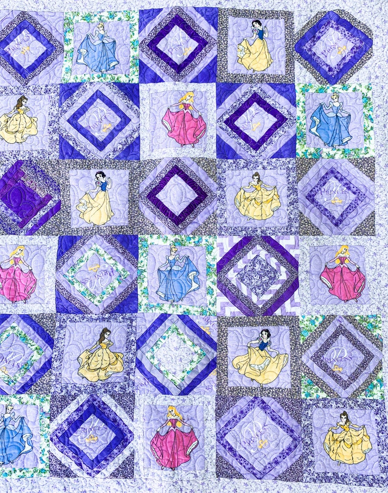 Disney Princess Toddler Quilt - Etsy