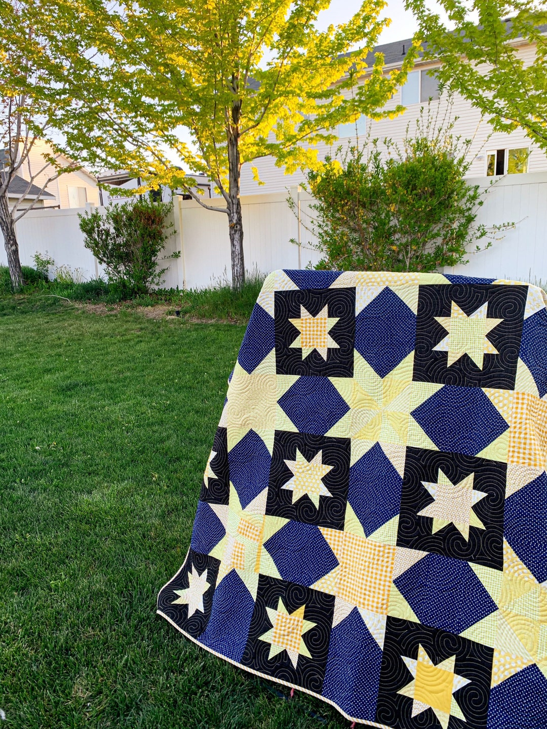 Star Quilt Pattern Beginner Friendly - Etsy