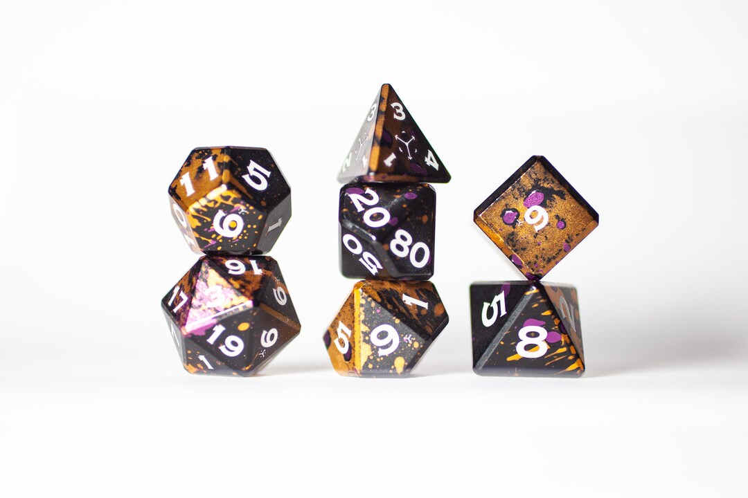 Metal Polyhedral RPG Dice Set - Gemstone Collection - Etsy