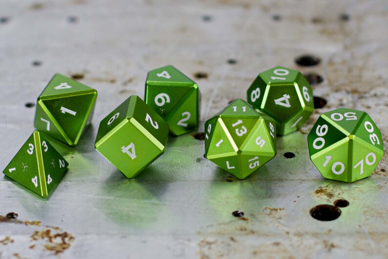 Metal Polyhedral Dice Set for RPGs | Etsy