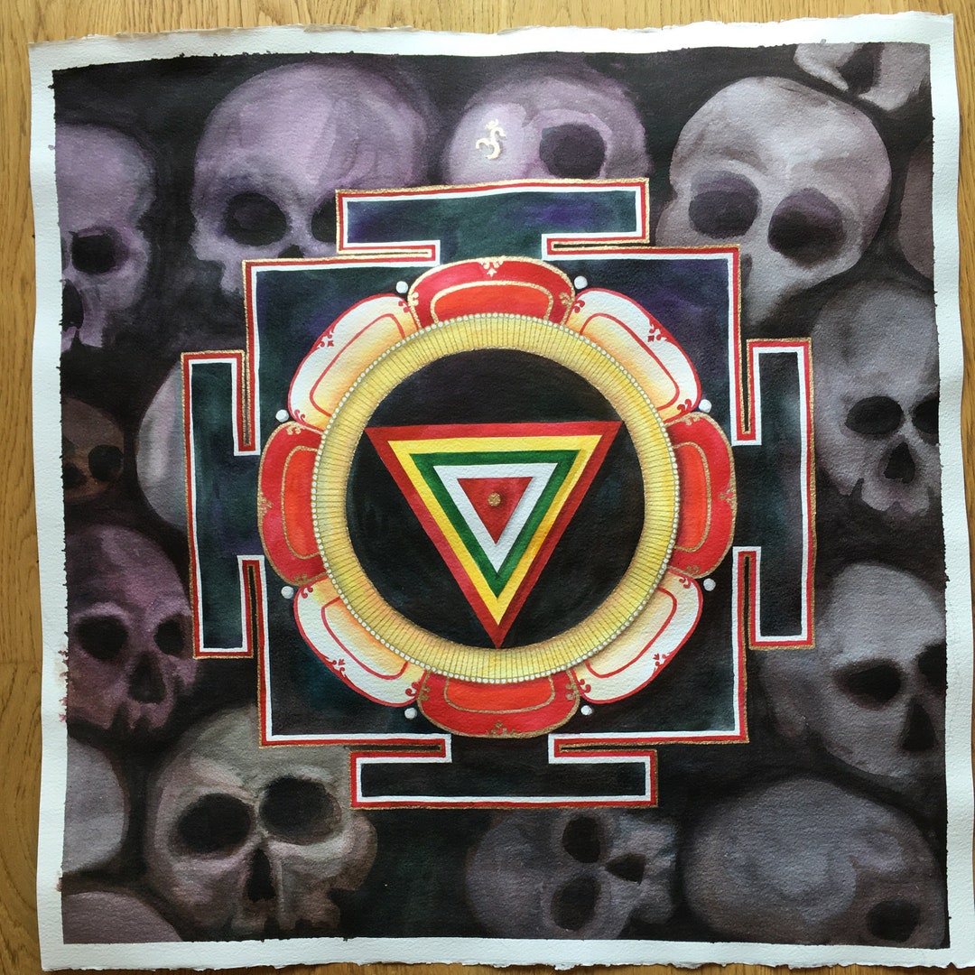 Kali Yantra for Meditation and Shala Yoga Decoration Shakti Deva for ...