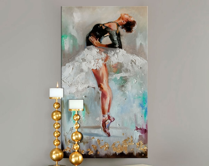 Ballerina Painting Ballet Dancer Painting Trendy Wall Art - Etsy