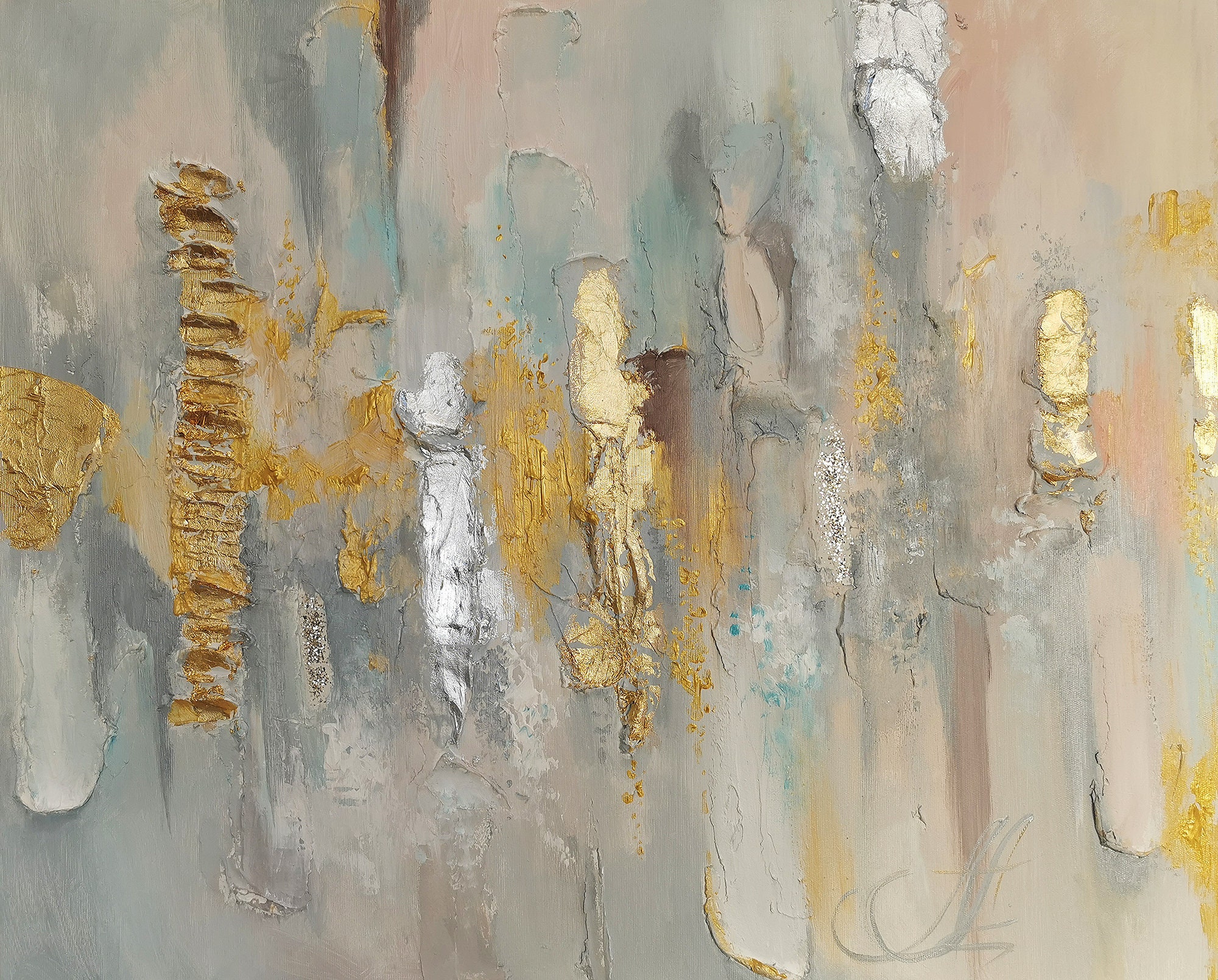 Textured Wall Art, Abstract Canvas Art, Original Abstract Painting ...