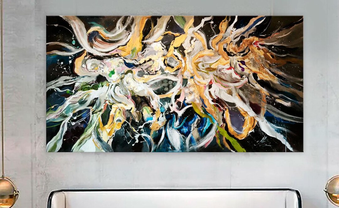 Large-format Artwork, Abstract Painting on Canvas, Contemporary ...