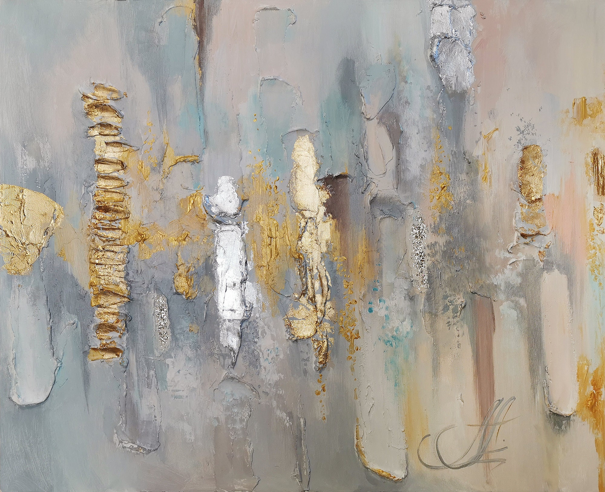 Textured Wall Art, Abstract Canvas Art, Original Abstract Painting ...