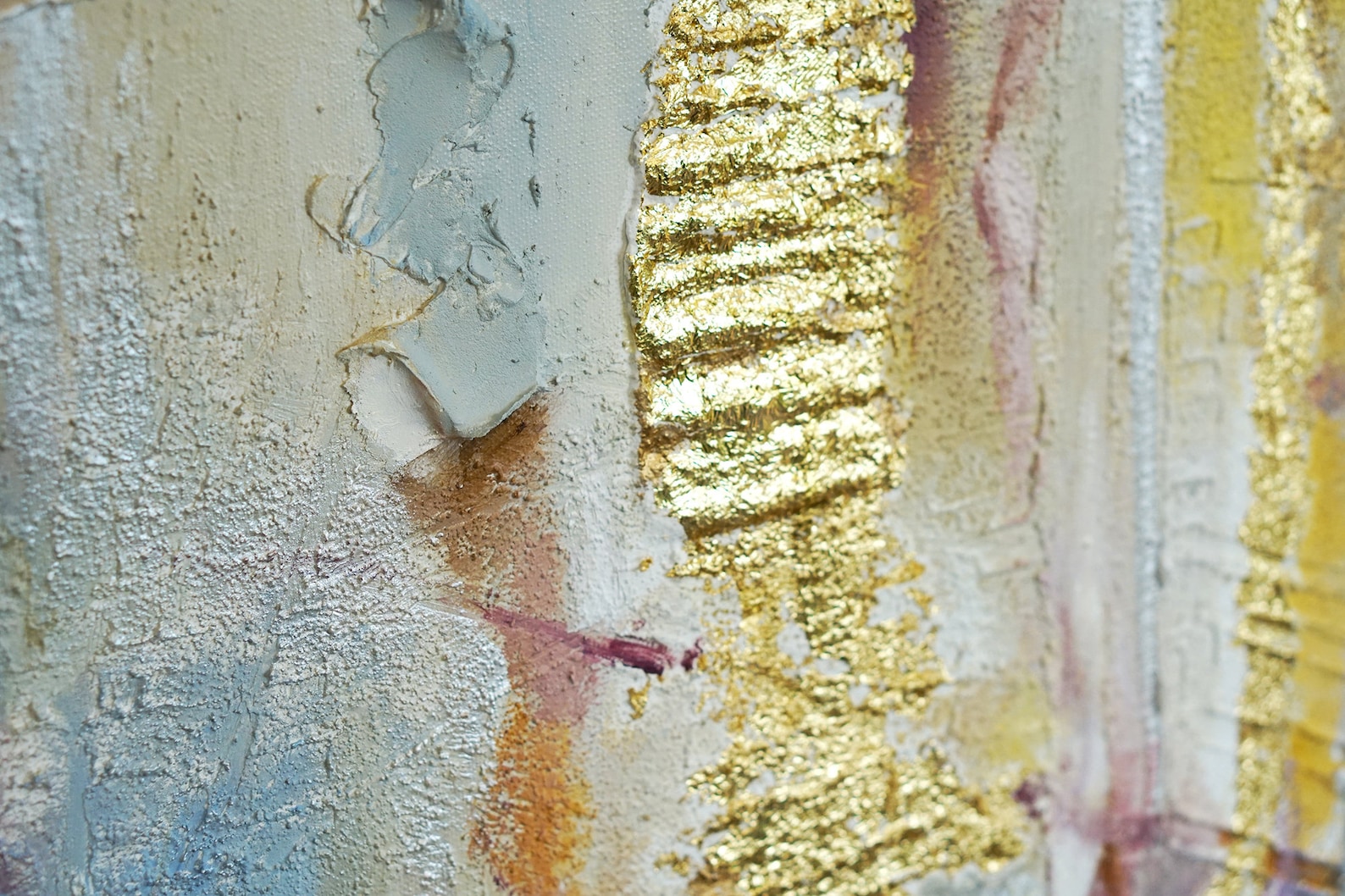 Abstract Gold Foil Art Gold Foil Abstract Artwork Original | Etsy