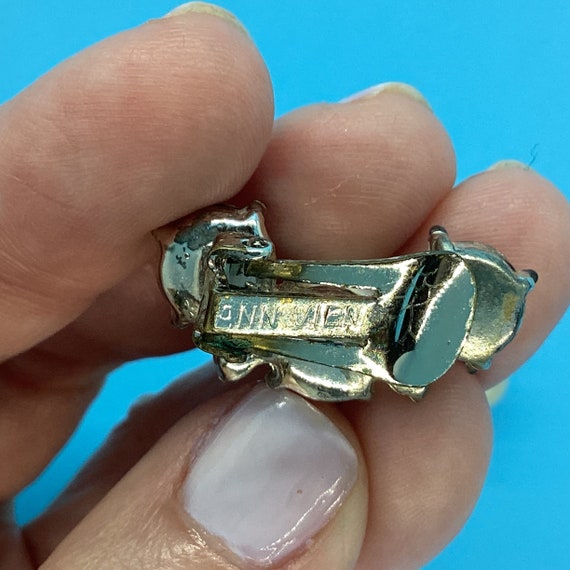 1960s Vintage Signed Ann Vien Faux Pearl and Rhinesto… - Gem
