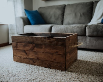 Wooden toy box | Etsy