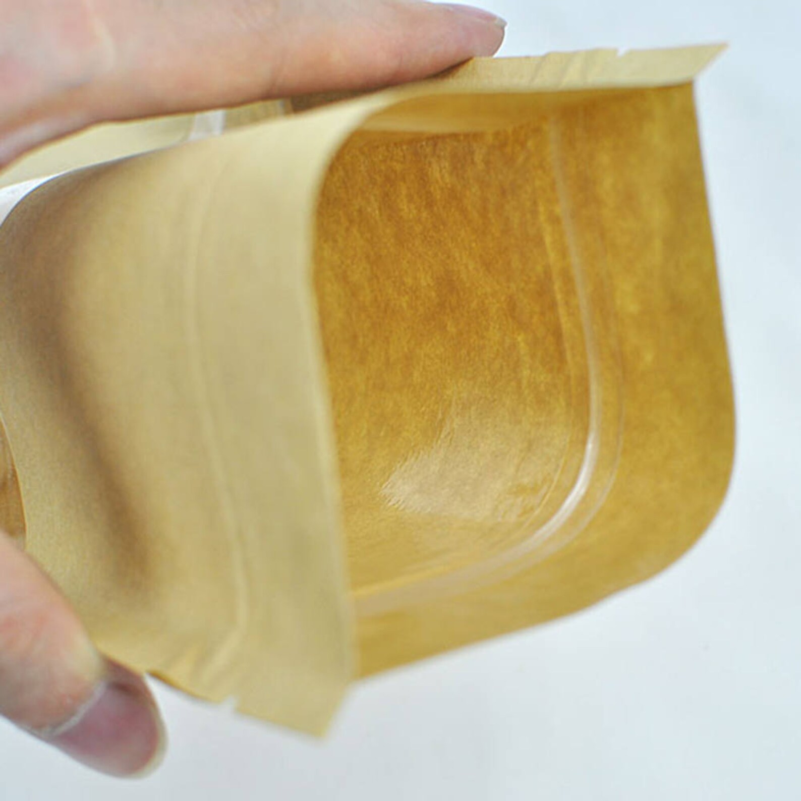 C318 Brown Kraft Paper Resealable Zipper Seal Stand up Bags - Etsy