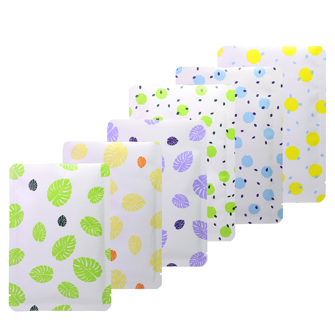 C113+114 White Aluminum Foil Open Top Facial Beauty Sampling Pouch With ...