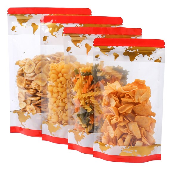 QQ Studio Resealable Food Pouches With Zipper and Clear - Etsy