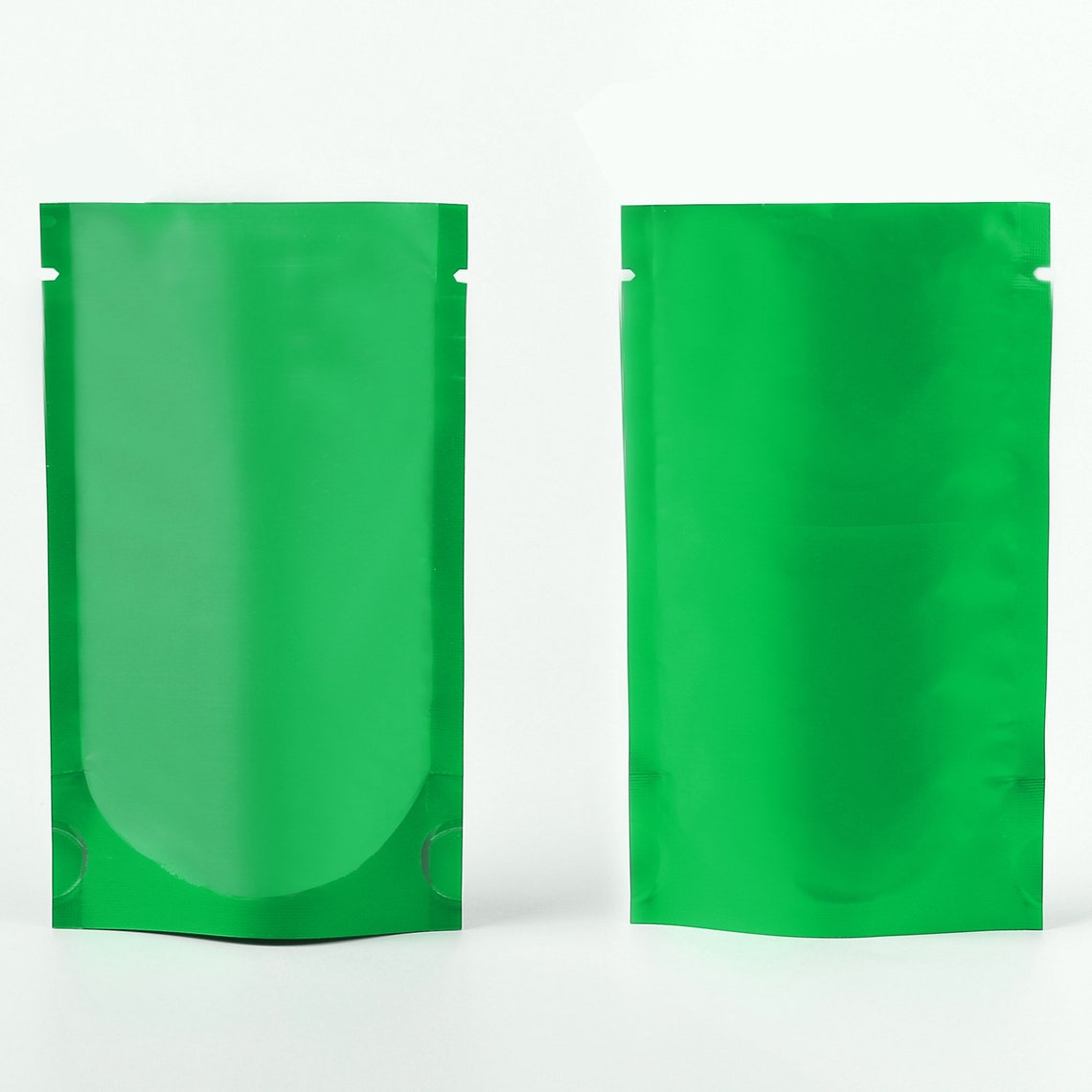 C154- Translucent Front Metallic Color Stand up Heat Seal Poly Plastic ...