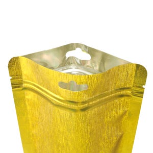 C340 Pack of 100 Shimmery Gold Texture Rice Paper With Frosted Window ...