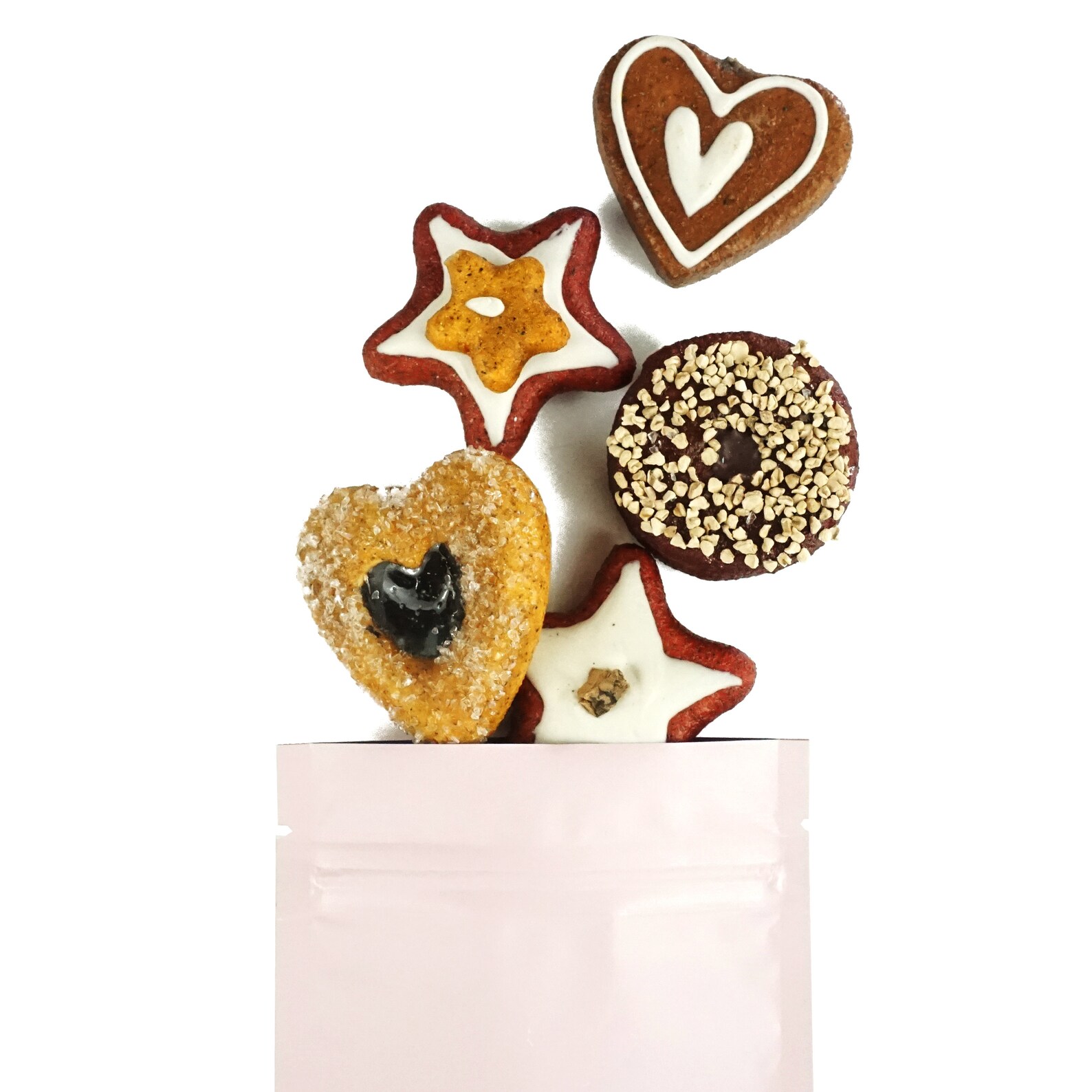 C302-50 QQ Studio Pink Resalable Treat Baggies Food Safe - Etsy