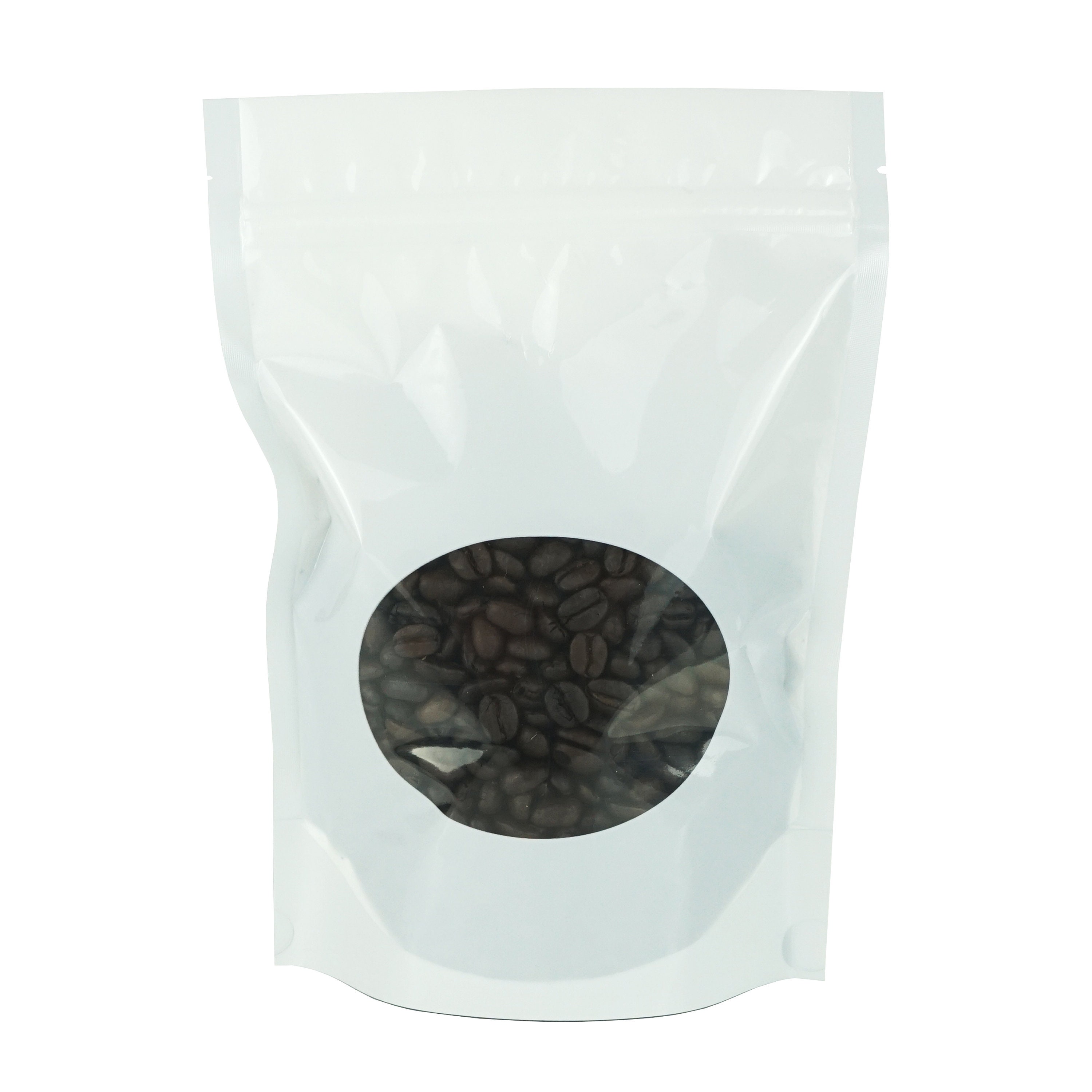 C443-08 QQ Studio Glossy White Mylar Coffee Bags With Zipper - Etsy