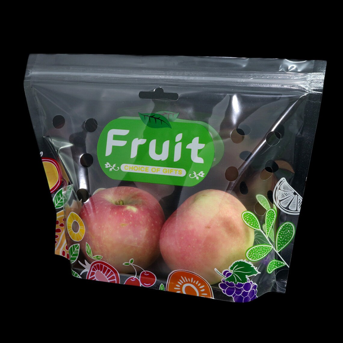 C362 Pack of 100 Clear Plastic Fruit Design Printing Storage - Etsy