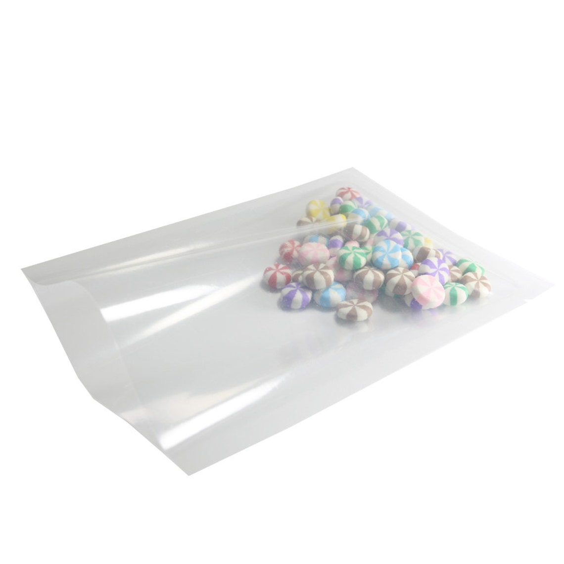 C1181- New Clear Transparent Plastic Open Top Bags Pouches Snack Pack ...