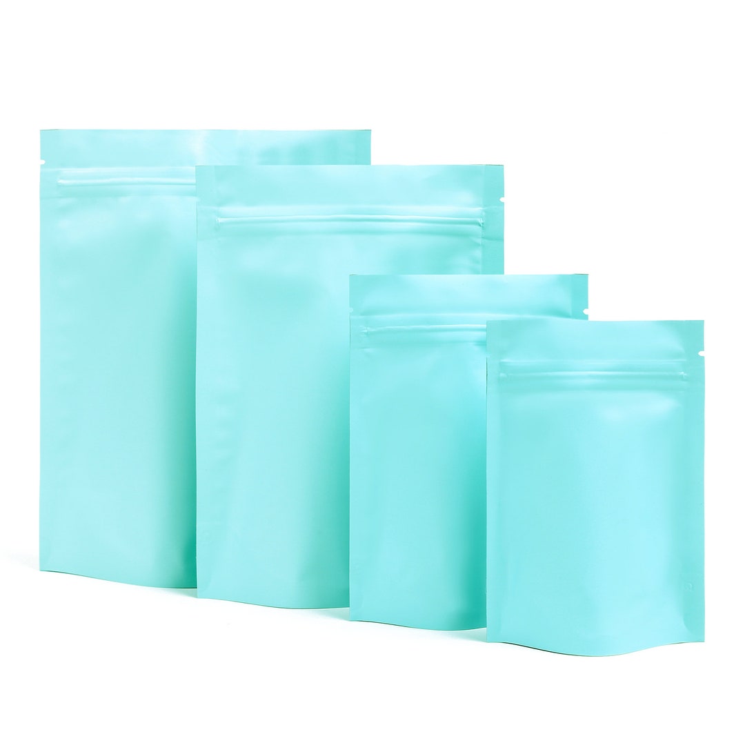 C302-29 QQ Studio Blue Favor Bags, Blue Foil Bags for Cookies, Zipper ...