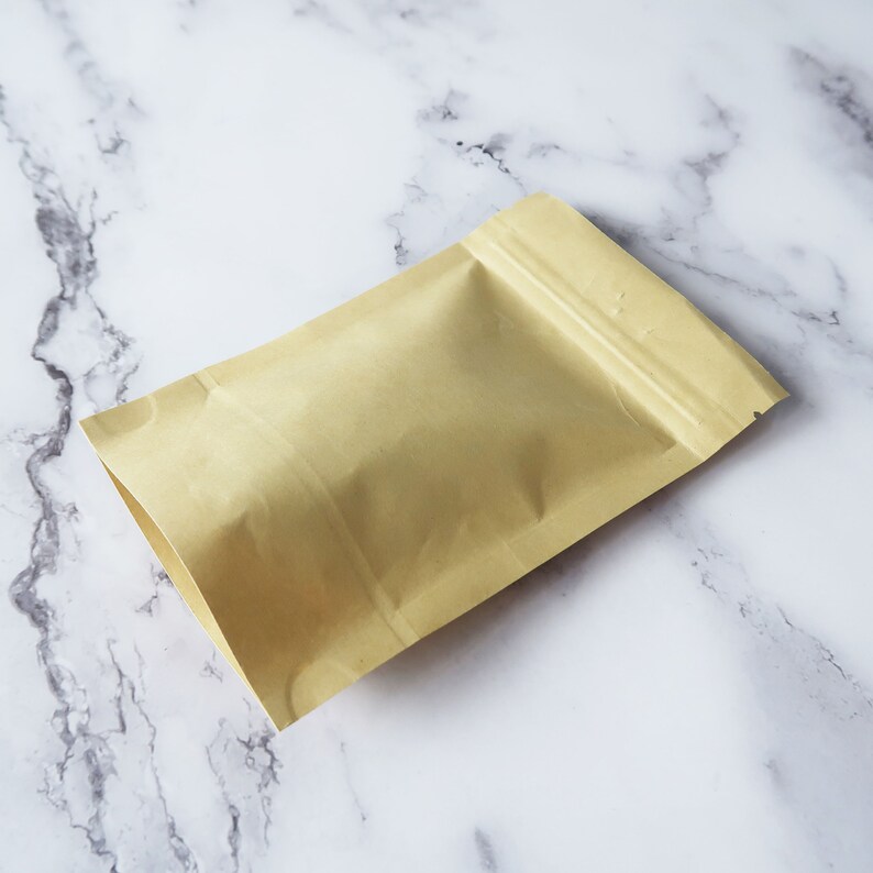 C318 Brown Kraft Paper Resealable Zipper Seal Stand up Bags - Etsy