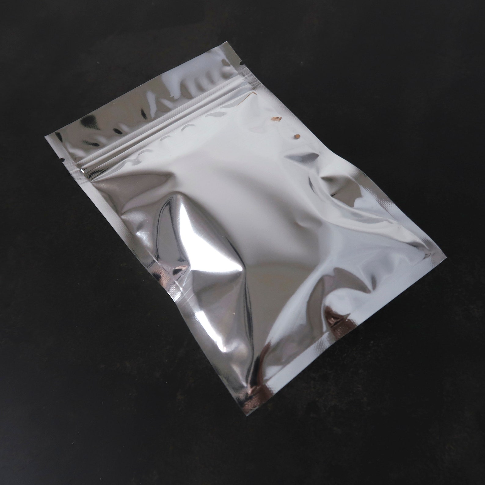 C204 Flat Glossy Clear/silver Foil Metallized Foil Resealable | Etsy