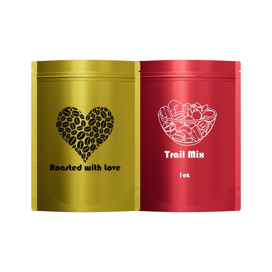 100 Matte Colored Mylar Stand up Zipper Seal Bags With 1-color Single ...