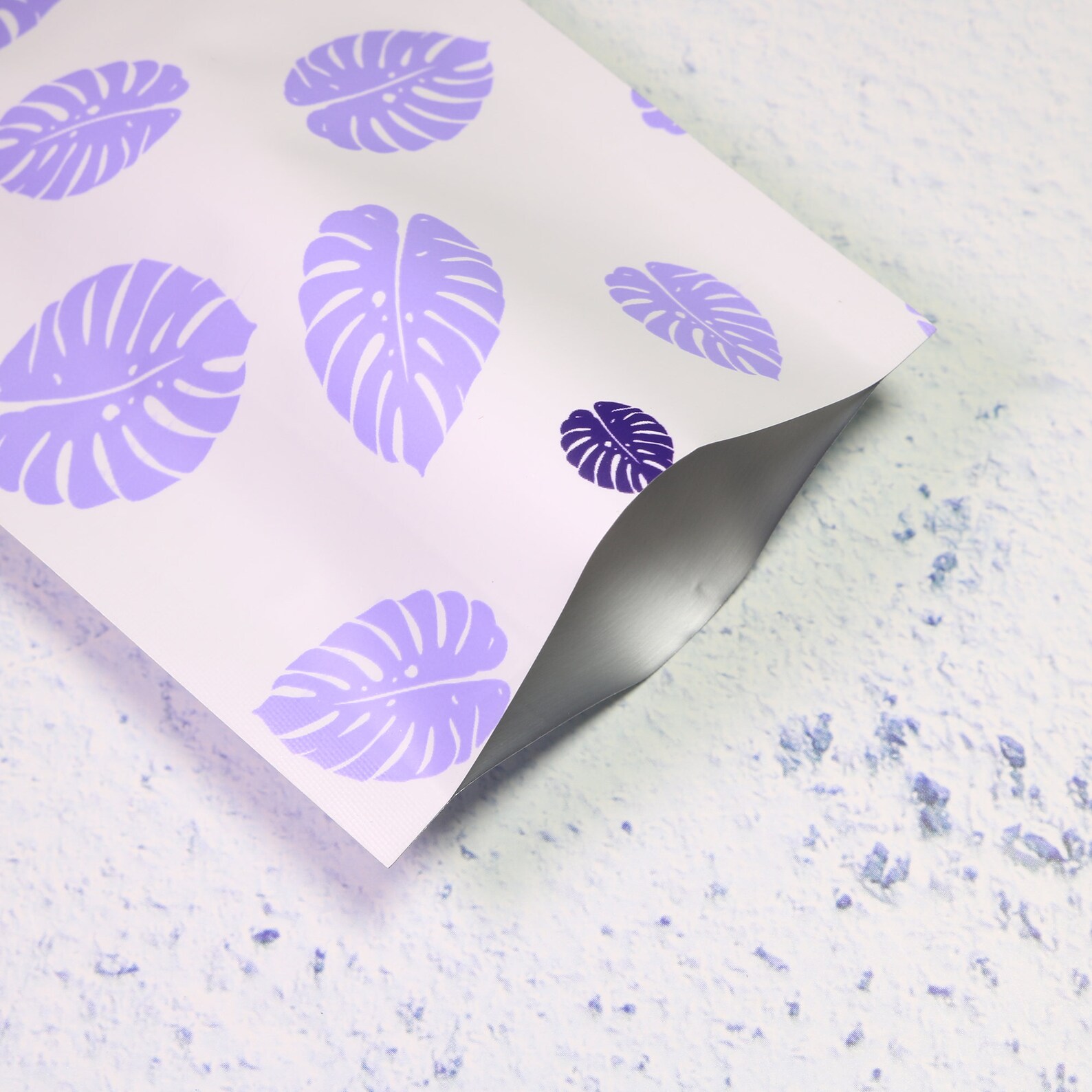 C113+114 White Aluminum Foil Open Top Facial Beauty Sampling Pouch With ...