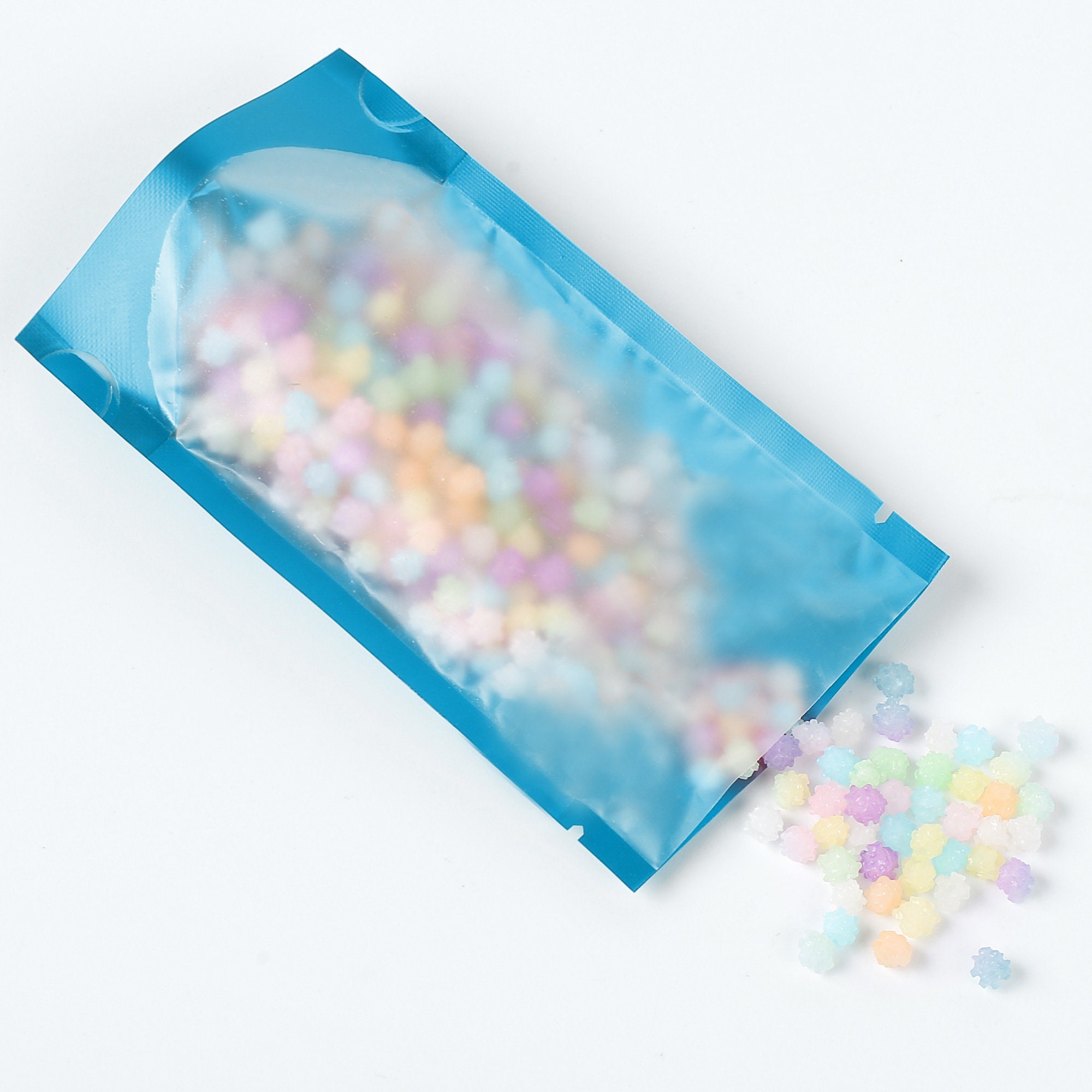 C154- Translucent Front Metallic Color Stand up Heat Seal Poly Plastic ...