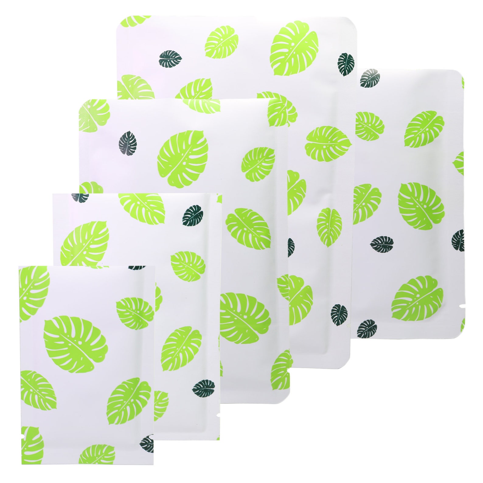 C113+114 White Aluminum Foil Open Top Facial Beauty Sampling Pouch With ...