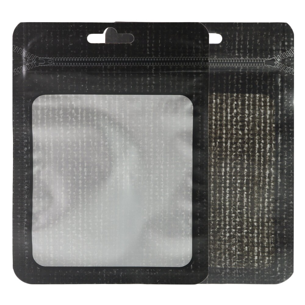 C242- Pack of 100 Translucent Front W/ Color Border & Back Material ...