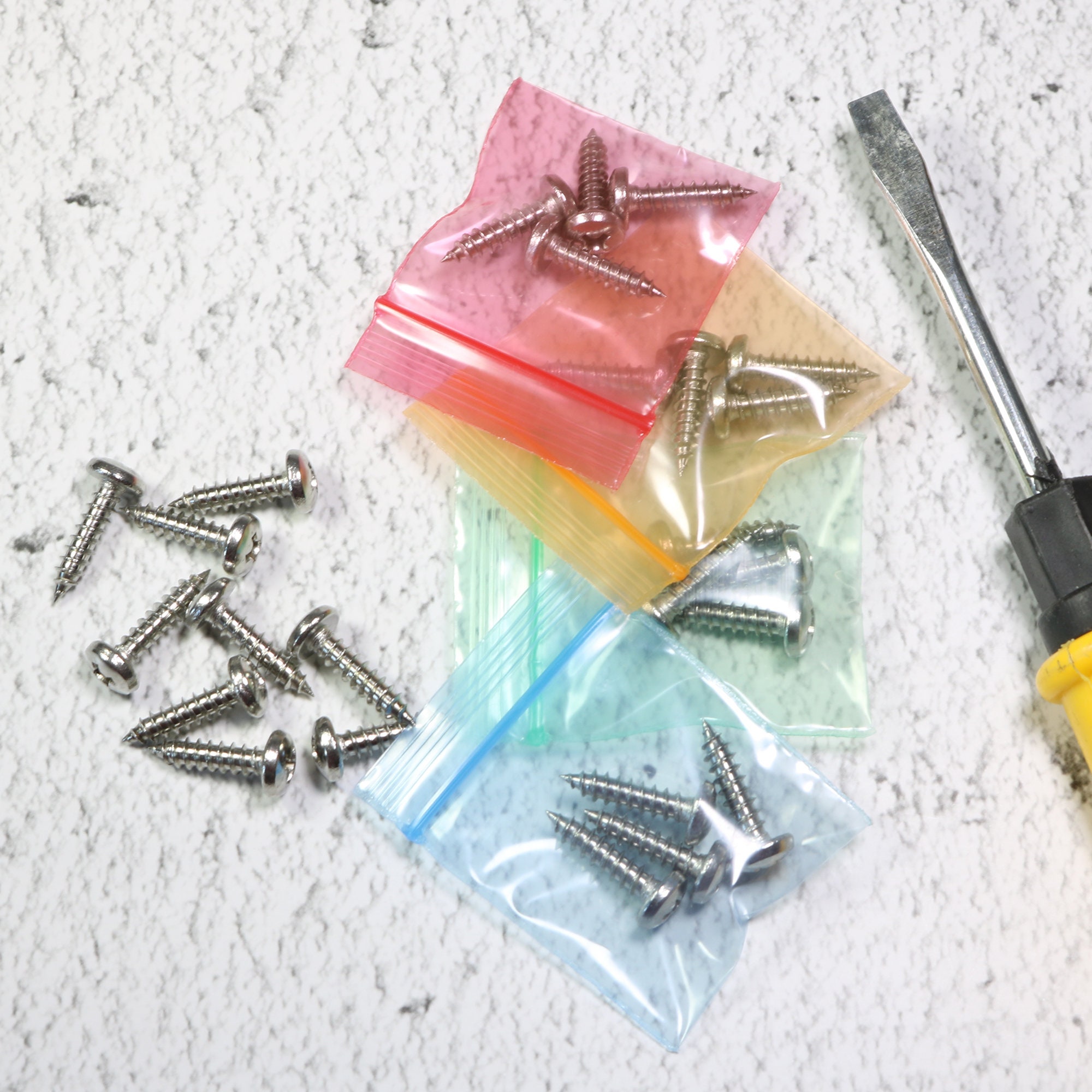 C214 Color See-through Zip Baggies Flat Storage Packaging - Etsy