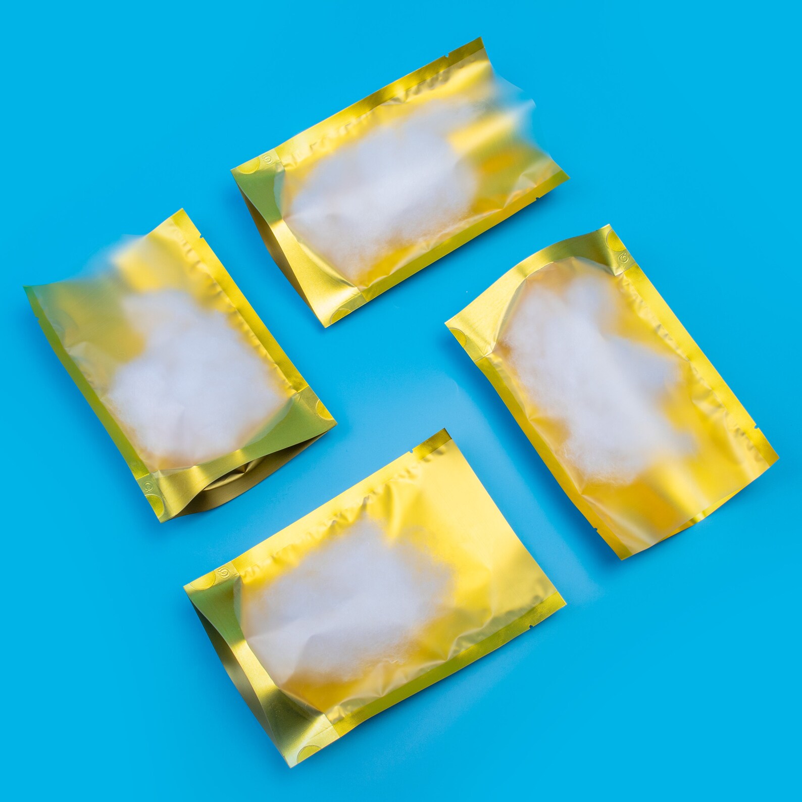 C154- Translucent Front Metallic Color Stand up Heat Seal Poly Plastic ...