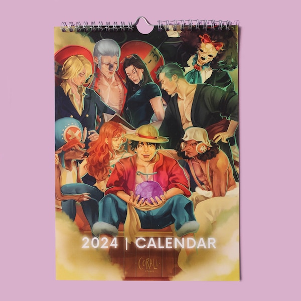One Piece Anime 2024 Calendar - Etsy UK