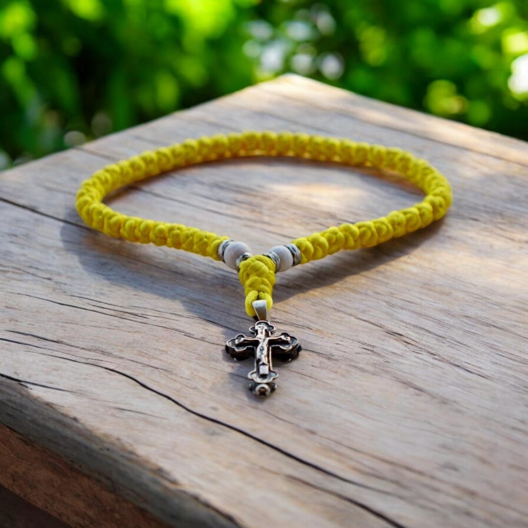 50 Knots Christian Handmade Prayer Rope Komboskini, Sterling Silver ...