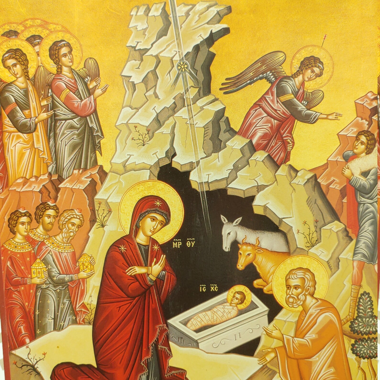 The Birth of Jesus Christ Orthodox Icon Religious Icon | Etsy