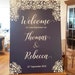 Personalised Wedding Welcome Sign, Botanical Welcome Sign/table Plan ...