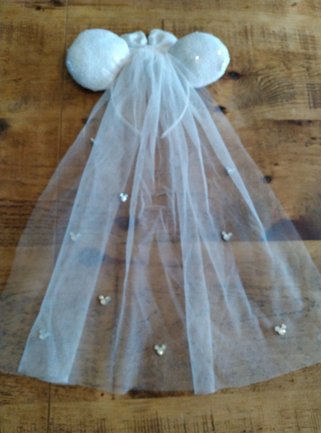 Disney Minnie Mouse Inspired Bridal Bride Hen Party Novelty Veil ...