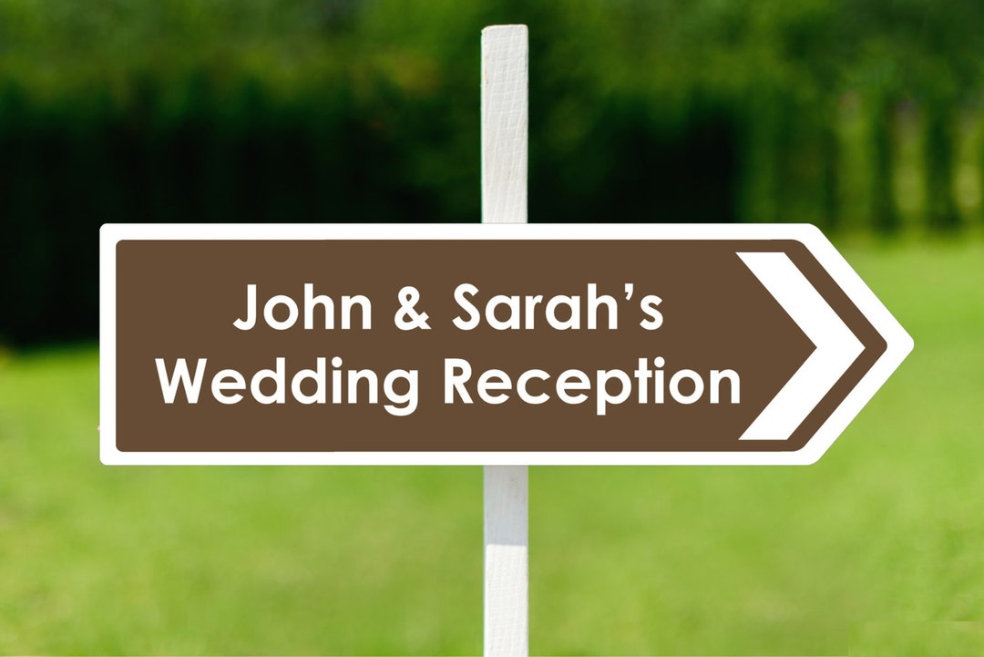 Wedding Road Sign - Etsy